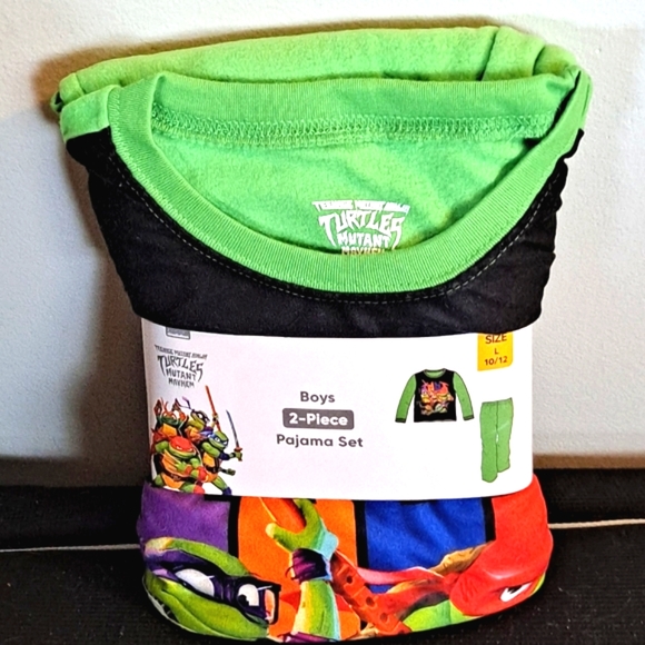 Pajamas | Teenage Mutant Ninja Turtles Black And Green Boys 2 Piece ...